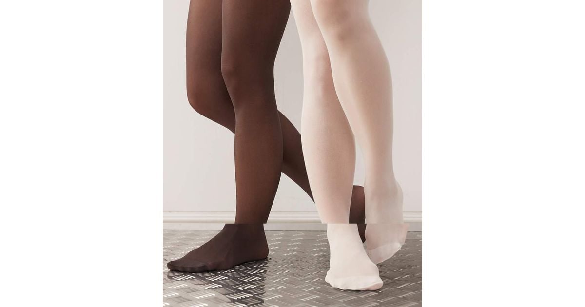 Monki 2 Pack 20 Denier Tights in Brown | Lyst UK