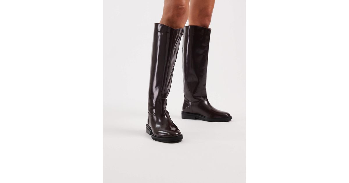 schuh Daffodil Riding Knee Boots in Black | Lyst