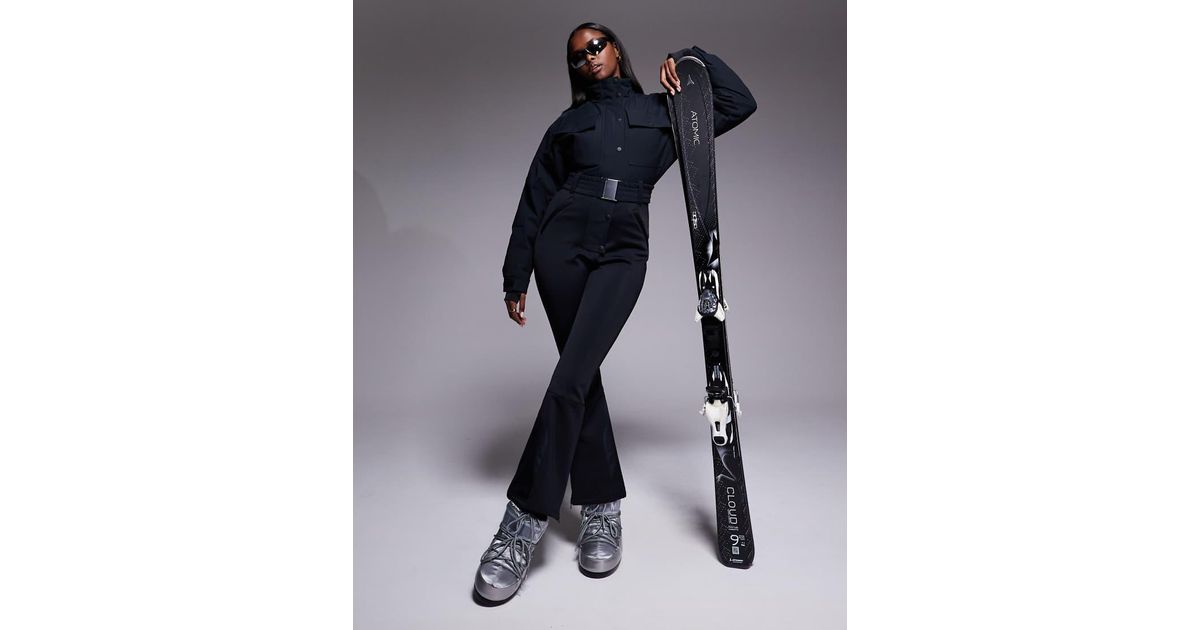 ASOS 4505 Ski & Snow Asos 4505 Ski Funnel Neck Kick Flare Belted Ski ...