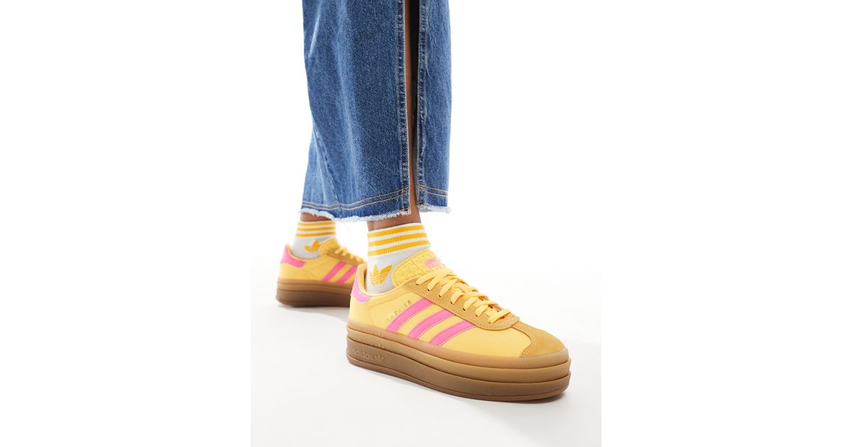 adidas Originals Gazelle Bold Trainers in Blue | Lyst