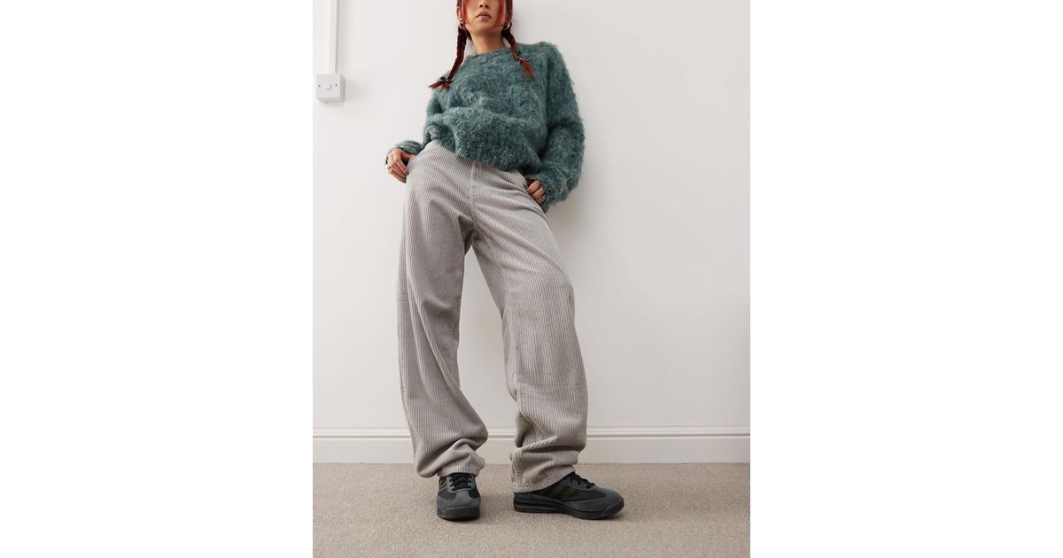 Dr. Denim Faye Worker baggy Fit Mid Waist Wide Leg With Workwear Detail ...