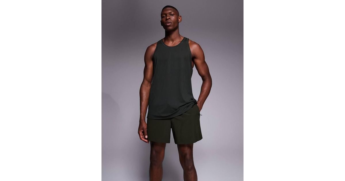 4505 Icon 5 Inch Quick Dry Training Shorts With Zip Pockets in Green ...