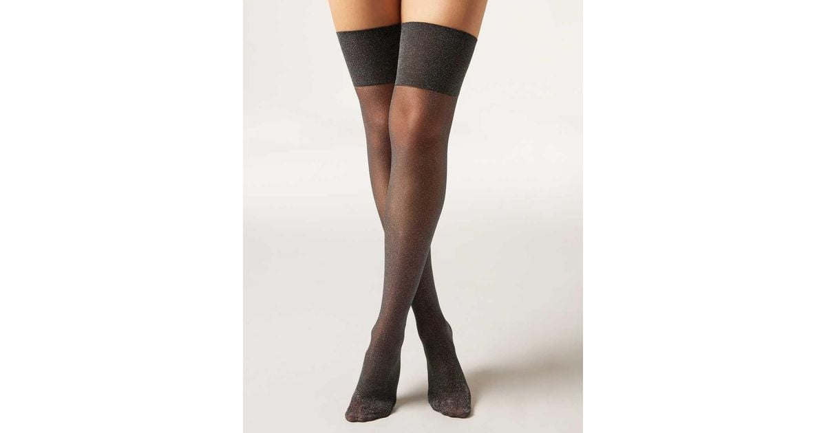 Calzedonia 20 Denier Glitter in Brown | Lyst UK
