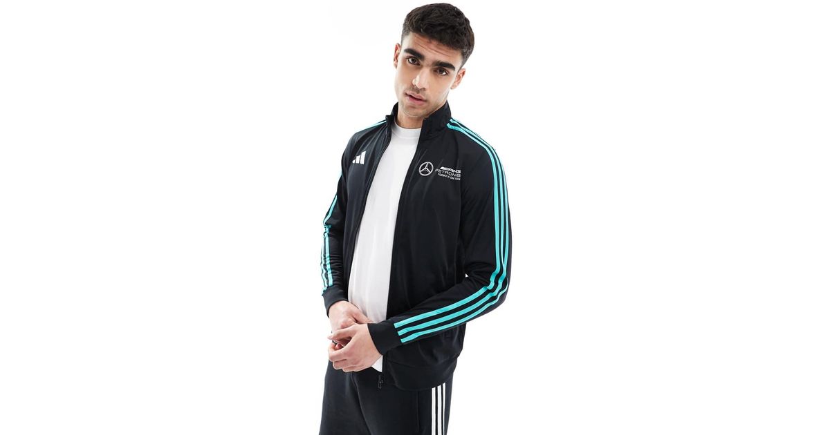 adidas Originals Mercedes F1 Dna Track Top in Blue for Men | Lyst UK