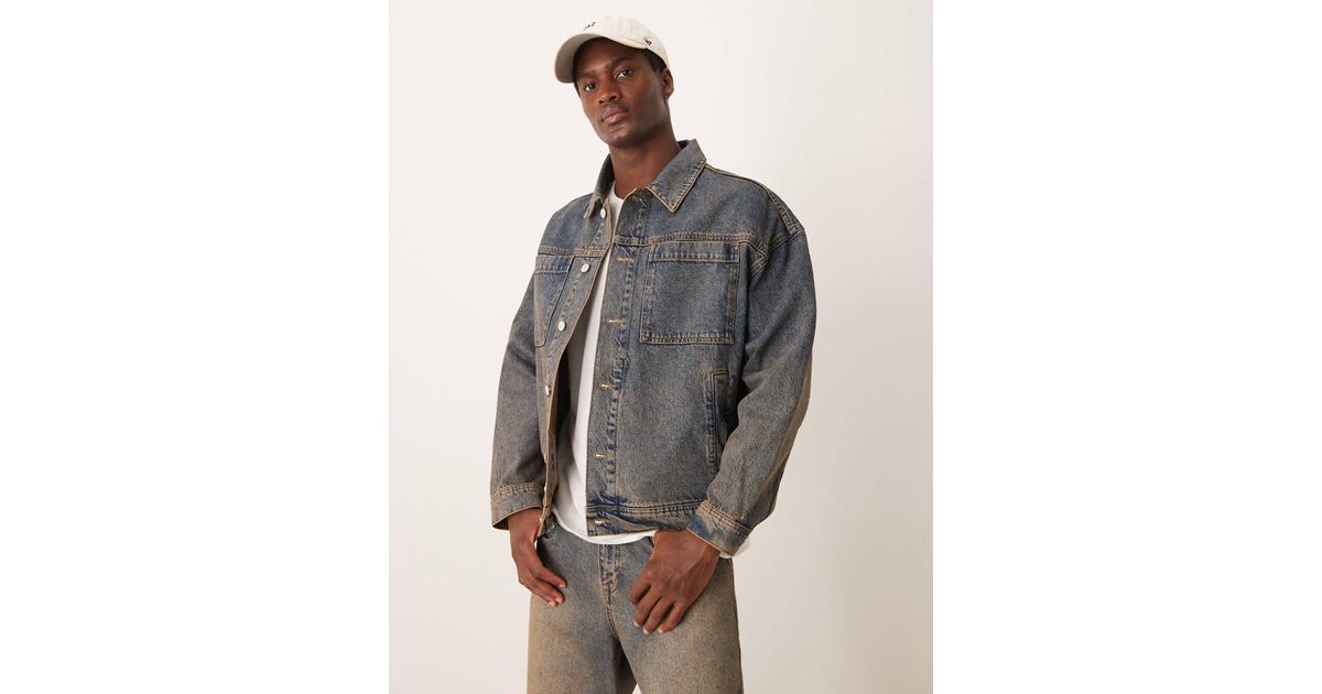 ASOS Co-Ord Jacket in Gray for Men | Lyst