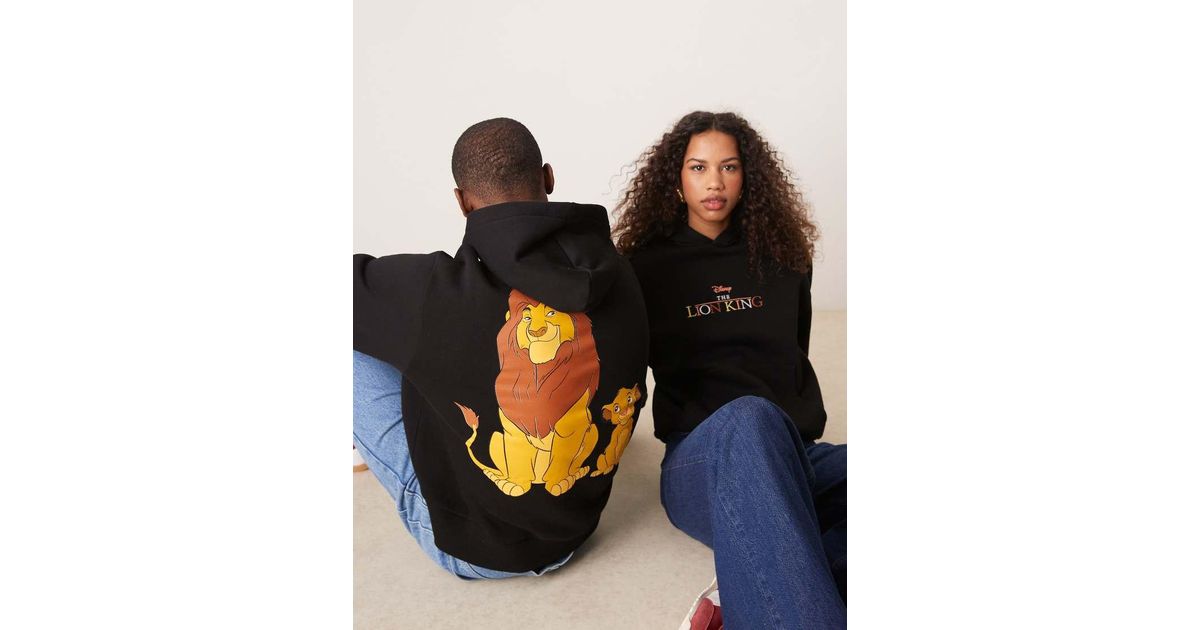 ASOS Disney Unisex Boxy Oversized Hoodie With The Lion King Simba ...
