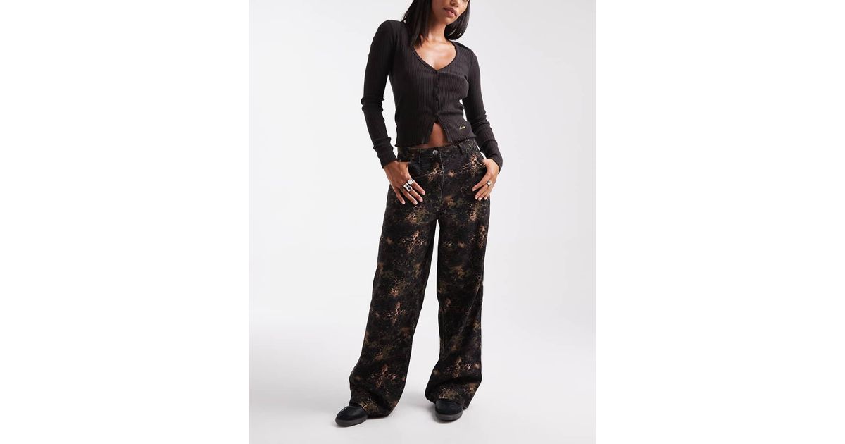 Collusion X002 baggy Jeans in Black | Lyst UK