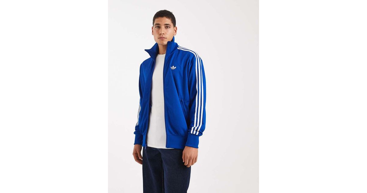 adidas Originals Firebird Adicolor Mesh Tracktop in Blue for Men | Lyst UK