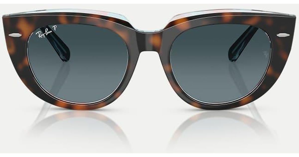 Ray-Ban Doreen Square Polarised Sunglasses With Lens in Blue | Lyst UK