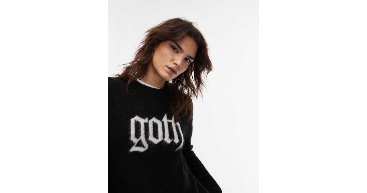 AllSaints Goth Jumper in Black | Lyst UK