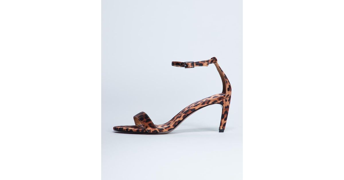 TOPSHOP Isabelle Part Banana Heel Sandal in White | Lyst UK