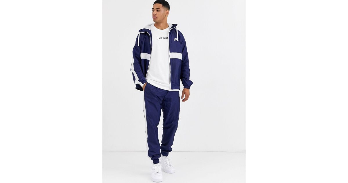 Nike Hoxton Woven Tracksuit in Blue for Men | Lyst UK
