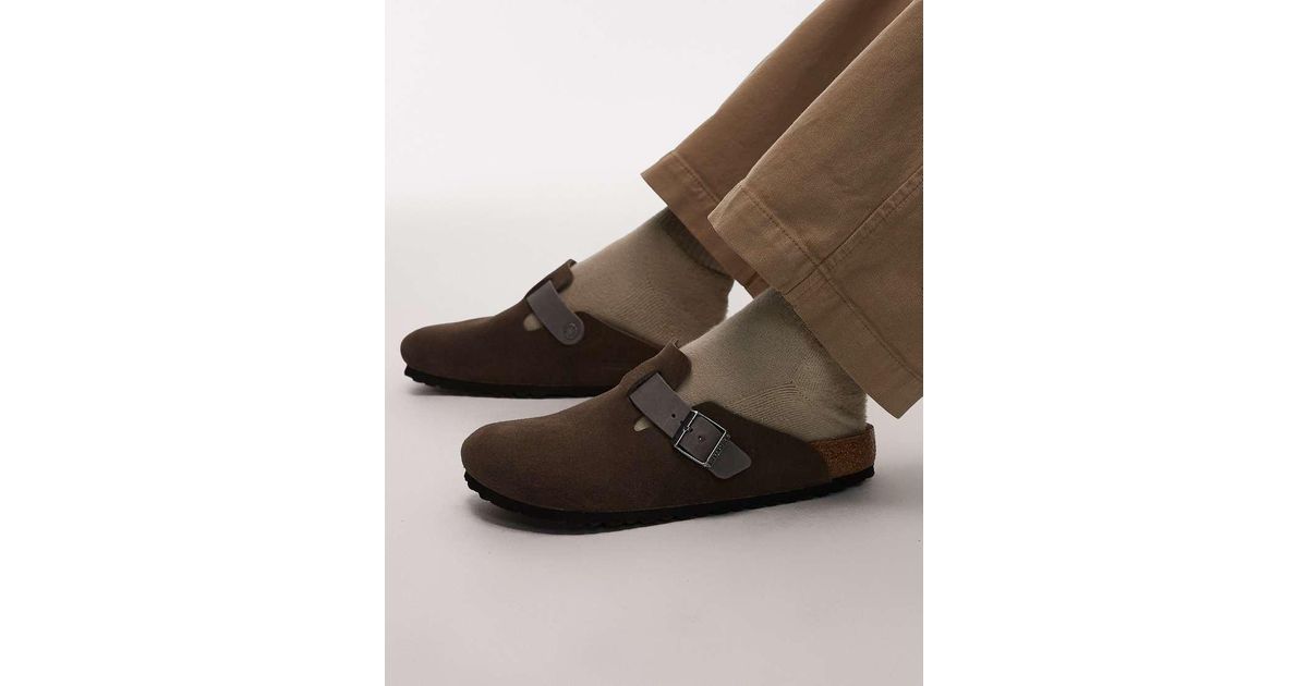 Birkenstock S Boston Clog in Brown for Men | Lyst UK