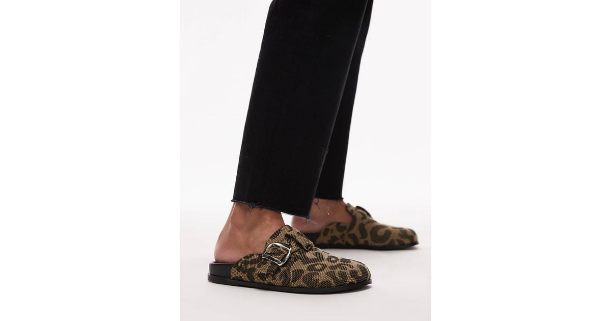 TOPSHOP Beck Clog in Black | Lyst