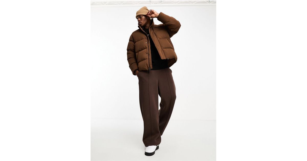Nike Tech Fleece Puffer Jacket in Brown for Men | Lyst UK