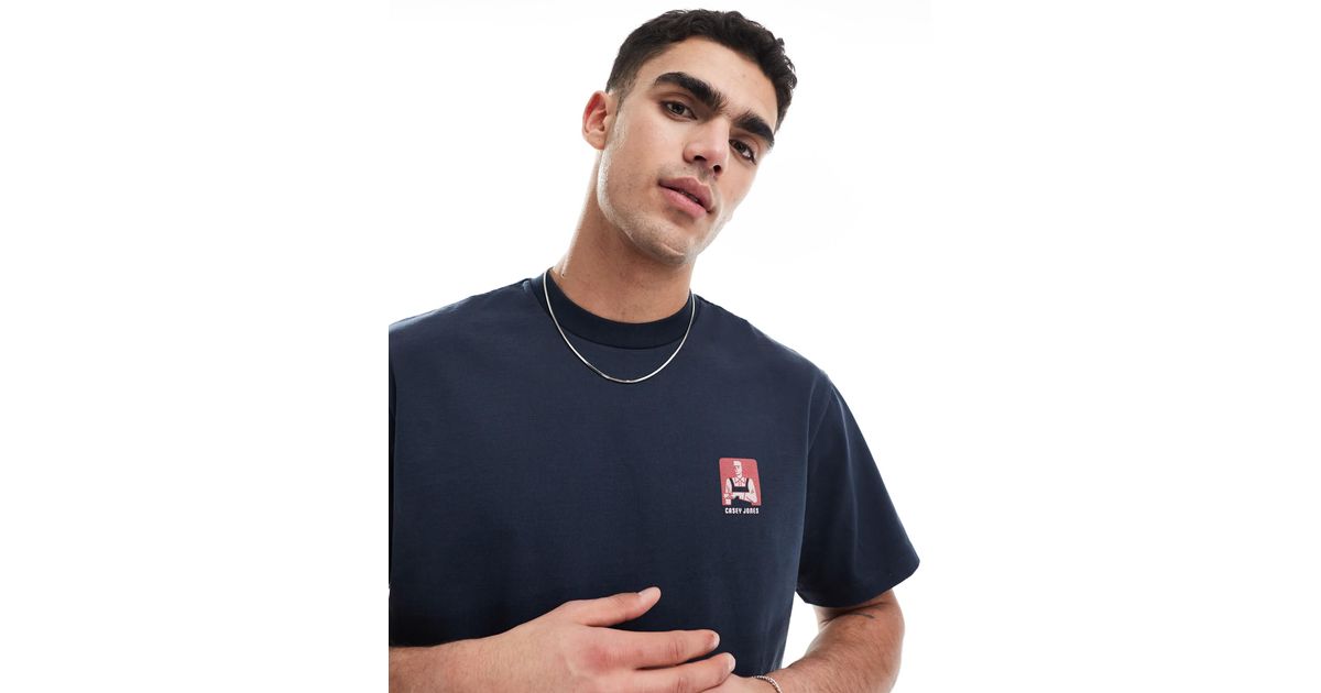 Wrangler Casey Jones Workwear Poster Logo Back Print Relaxed ...