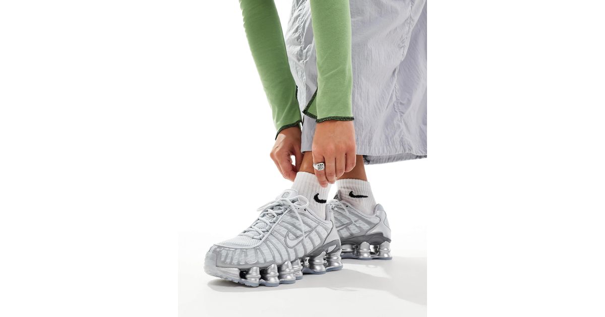 Nike Shox Tl Sneakers in Green | Lyst