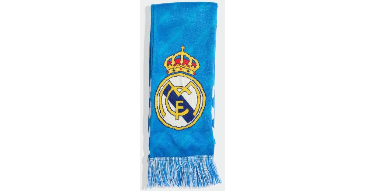 adidas Originals Real Madrid Third Scarf in Blue | Lyst UK