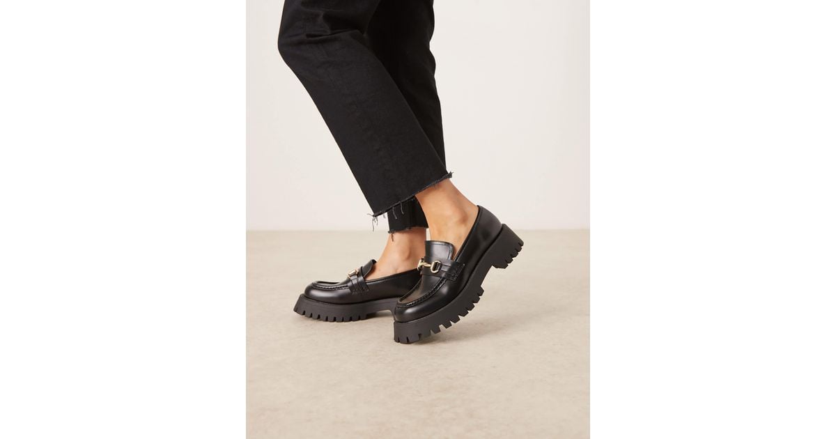 ASOS Masterpiece Chunky Loafer in Black | Lyst