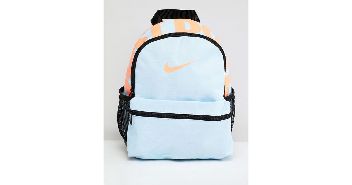 Nike Blue Just Do It Logo Mini Backpack | Lyst Australia