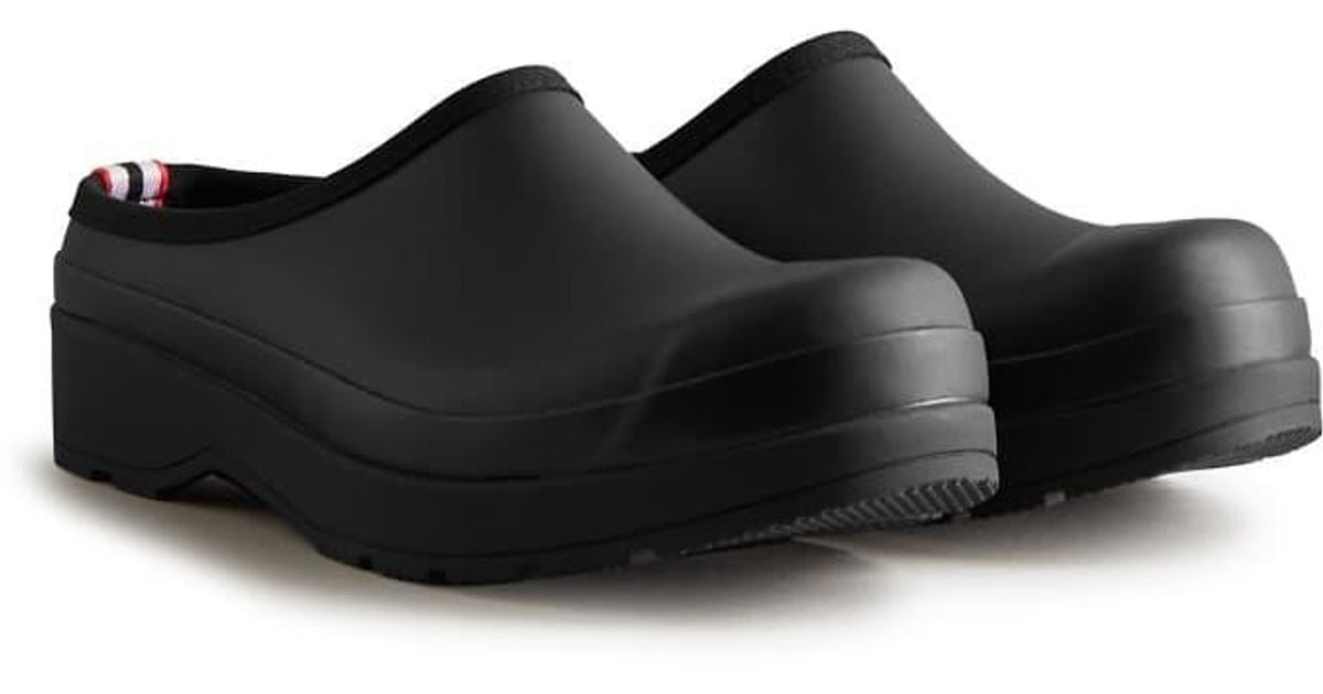 HUNTER Play Clog in Black for Men | Lyst UK
