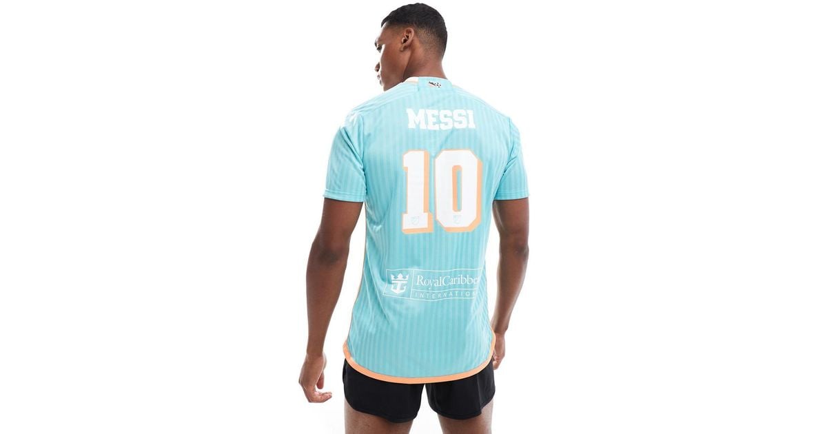 adidas Originals Inter Miami Cf 24 Messi Third Jersey in Blue for Men ...