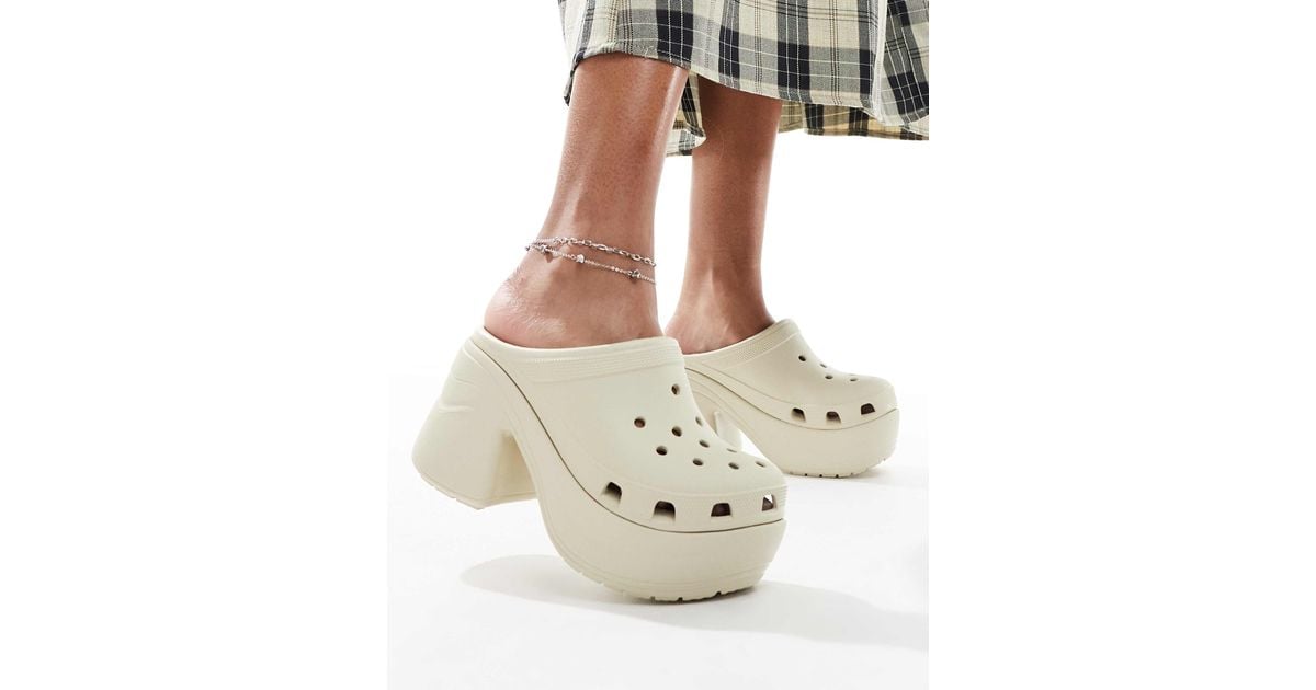 Crocs™ Siren Clogs in White | Lyst