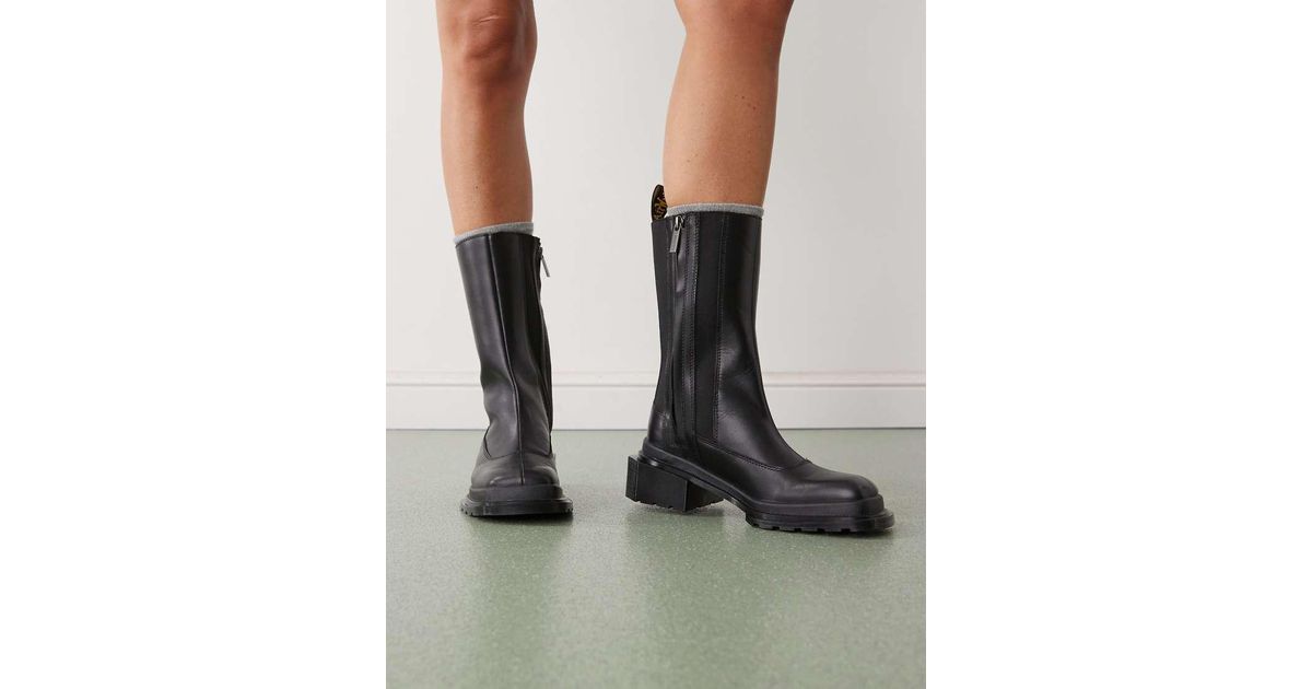 Dr. Martens Maybole Hi Patent Boot in Black | Lyst UK