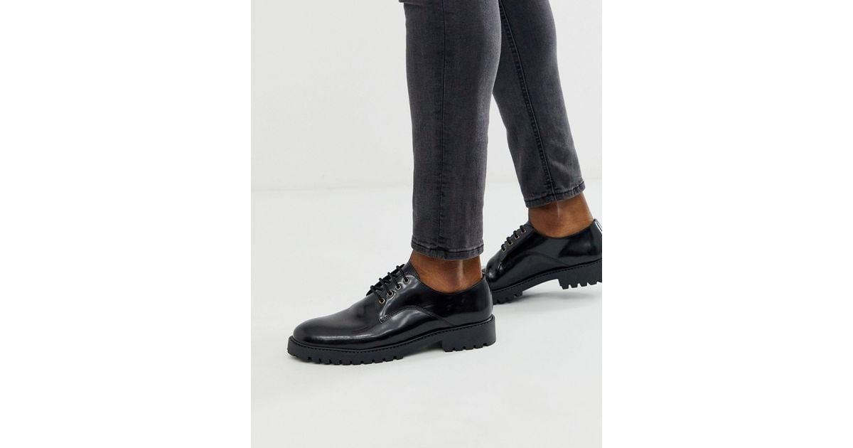 Office Chunky Lace Up Shoe in Black for Men | Lyst