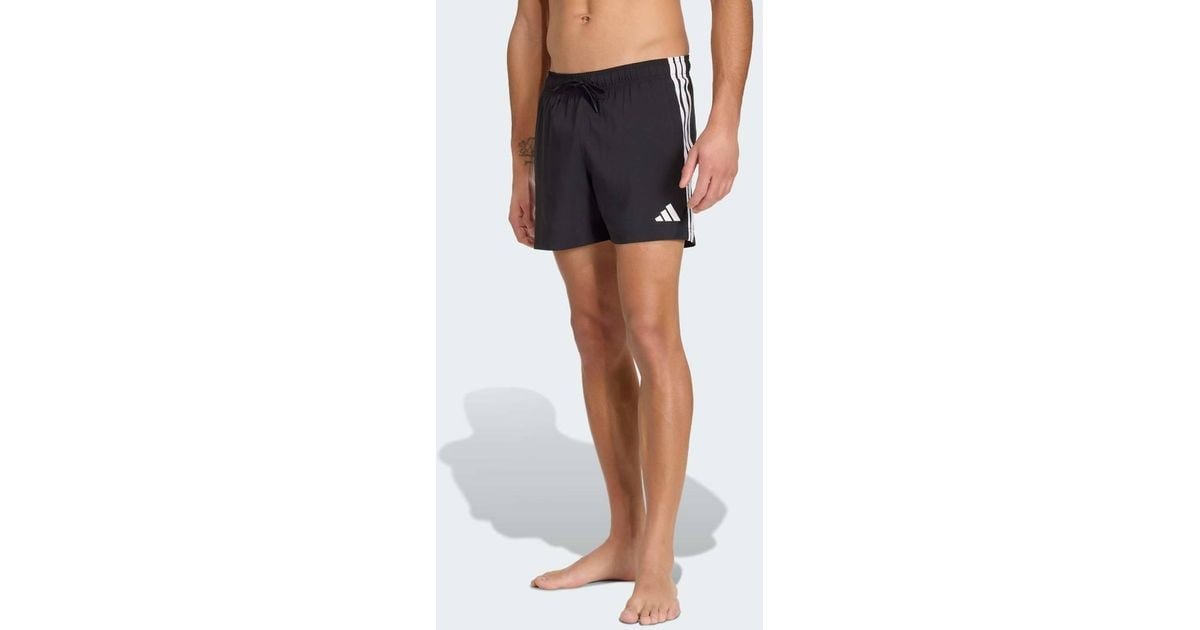 adidas Originals 3-stripes Swim Shorts in Blue for Men | Lyst UK