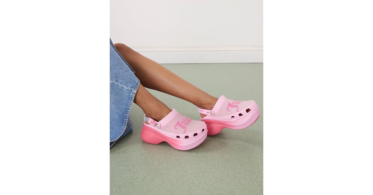 Crocs™ Juicy Couture Bae Clogs in Pink | Lyst