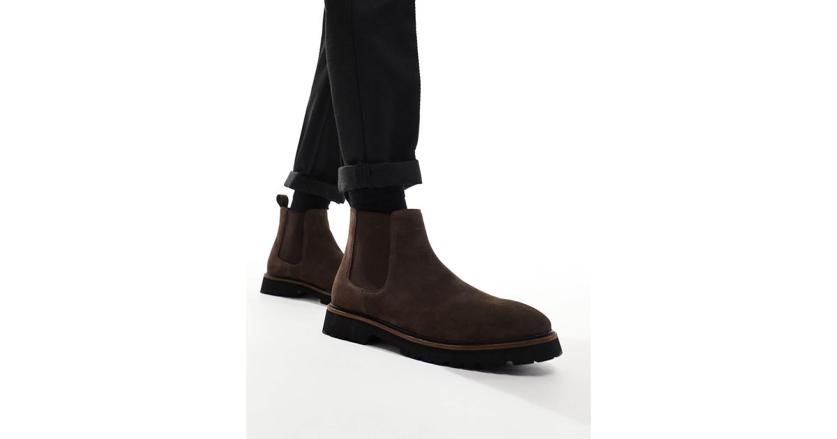Walk London Mayfair Chelsea Boot in Black for Men | Lyst