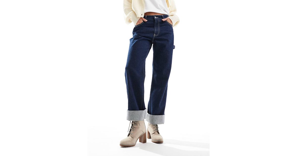 Timberland Allington Mid Lace Up Boots in Blue | Lyst
