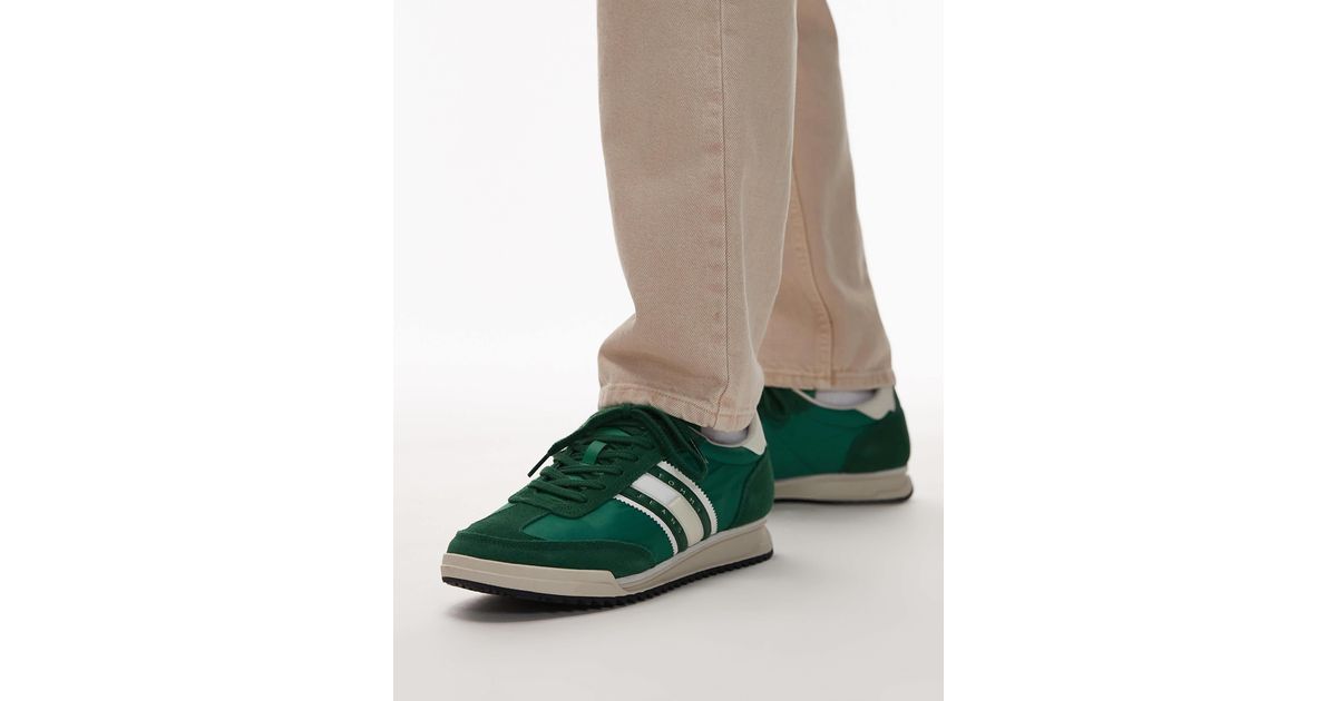 Tommy Hilfiger Retro Runner Cleat Trainers in Green for Men | Lyst