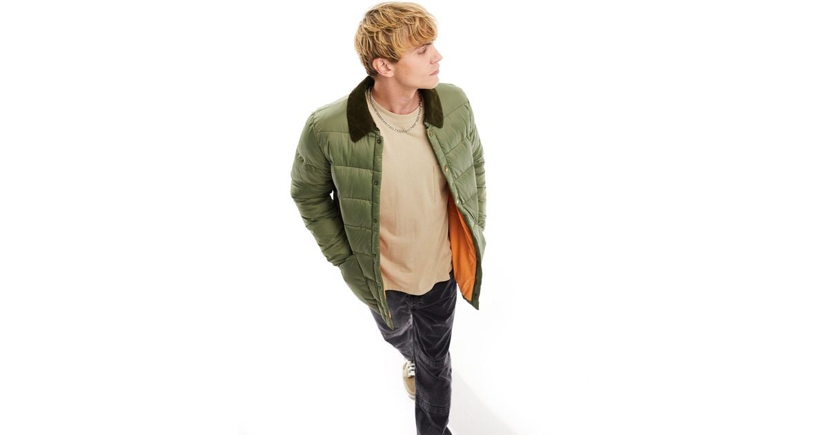 Barbour X Asos Exclusive Baffle Liddesdale Jacket in Green for Men ...