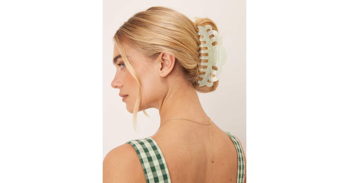 SUI AVA Emma Giga Extra Large Hair Claw in Natural | Lyst UK