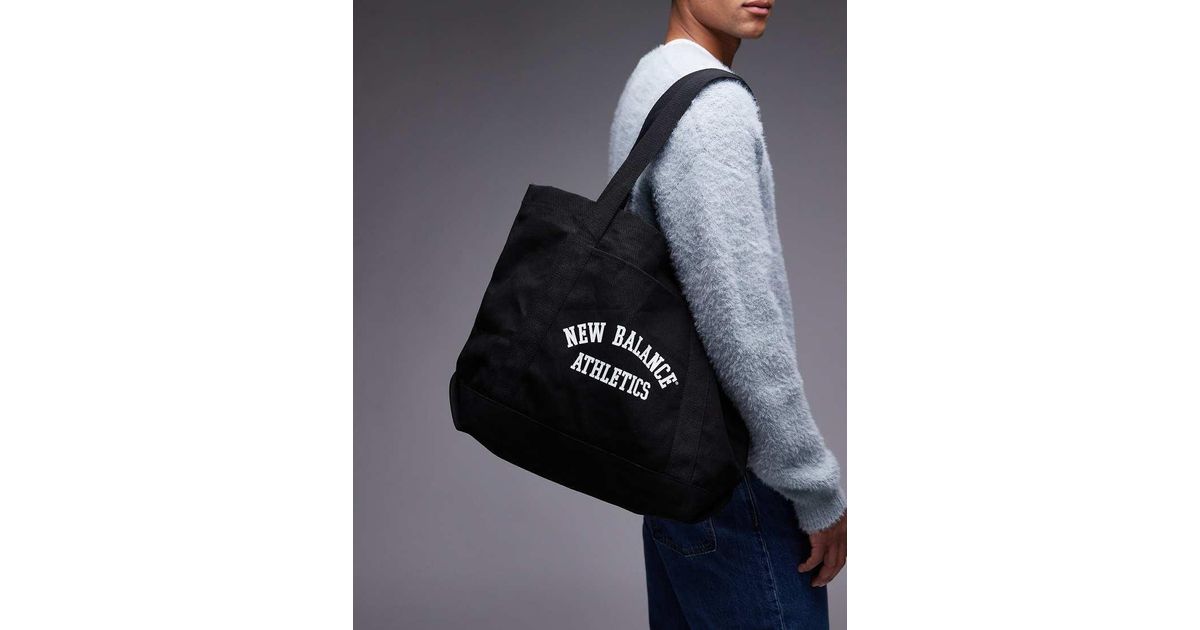 New Balance Canvas Tote Bag in Blue for Men | Lyst UK