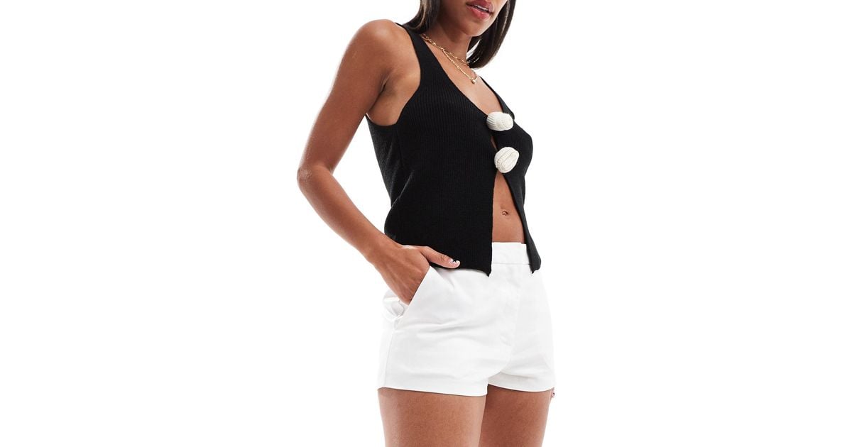ASOS Ultra Micro Short in White | Lyst
