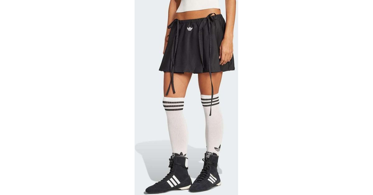 adidas Originals Ribbon Mini Skirt in Black | Lyst UK