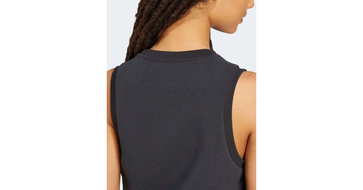 adidas Originals Soft Lux Tank in Blue | Lyst UK