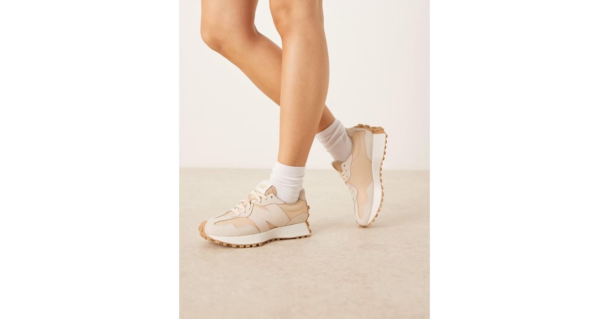 New Balance 327 Sneakers in Natural | Lyst