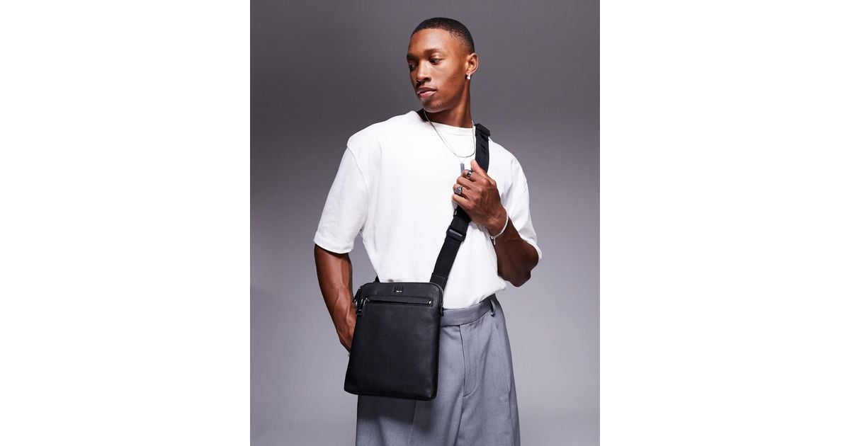 BOSS Boss Ray Crossbody Envelope Bag in Gray for Men | Lyst