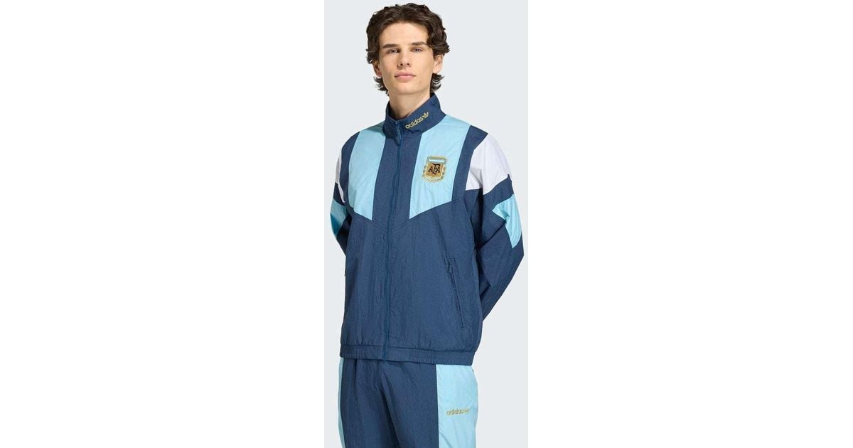 adidas Originals Argentina Eqt Track Top in Blue for Men | Lyst UK