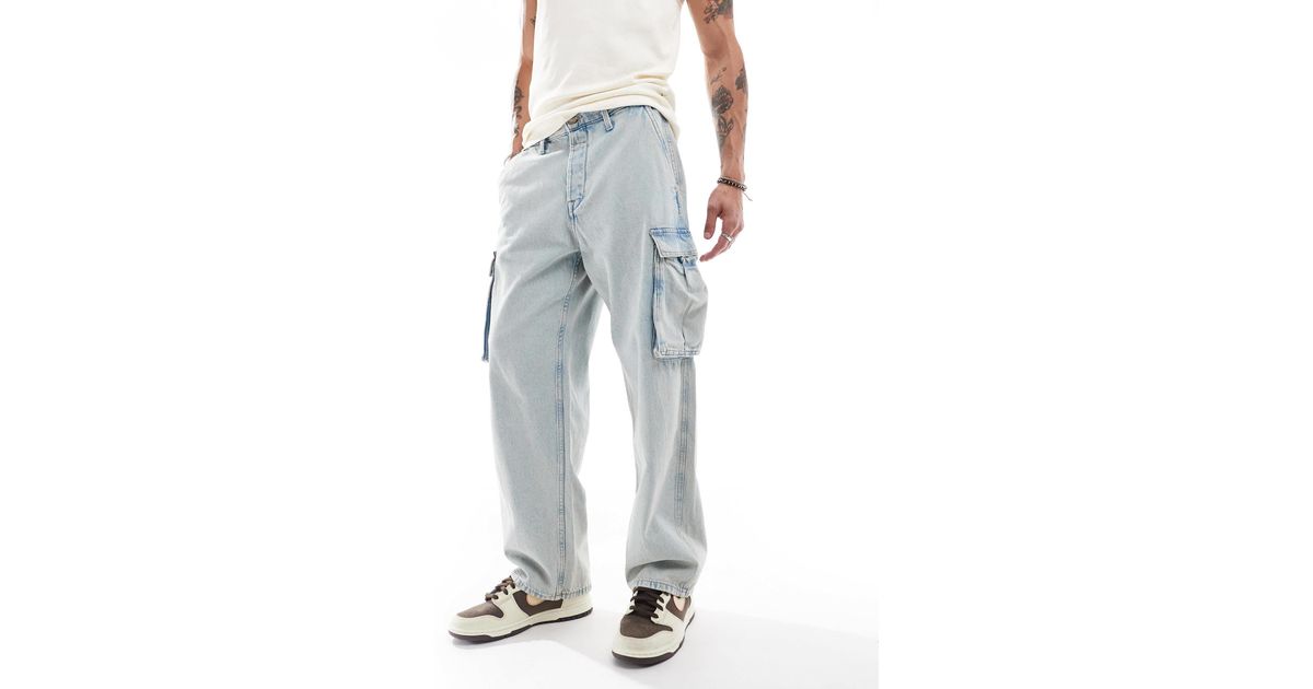 Jack & Jones Alex Baggy Jean With Cargo Pockets in Blue for Men | Lyst Jack & Jones Alex Baggy Jean With Cargo Pockets in Blue for Men | Lyst