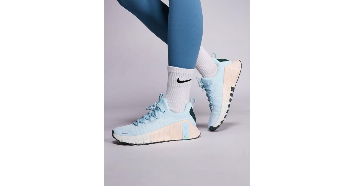 Nike Free Metcon 6 Premium Sneakers in Blue | Lyst