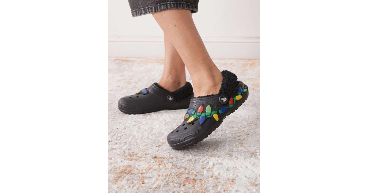 Crocs™ Classic Lined Holiday Lights in Black | Lyst UK