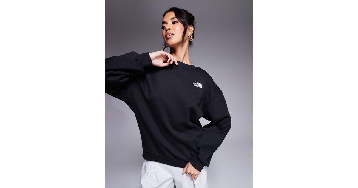 The North Face Evolution Oversized Crew in Blue | Lyst