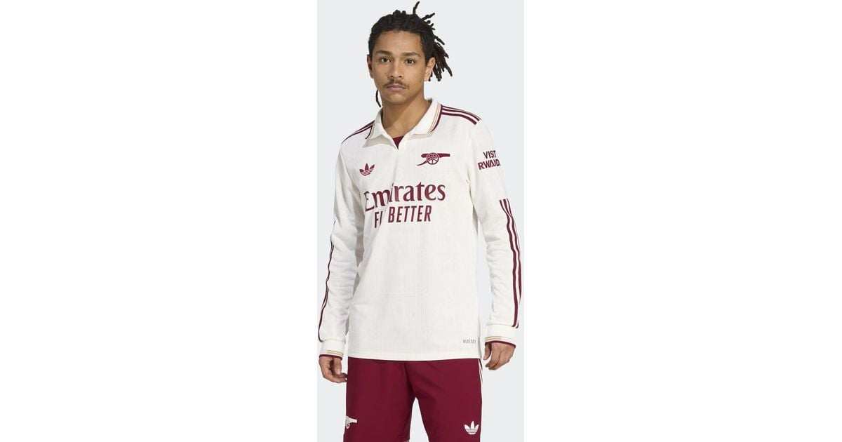 adidas Originals Arsenal 25/26 Long Sleeve Third Authentic Jersey in ...