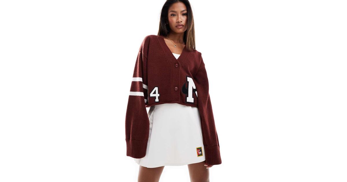 Nike Yoon Cardigan in Red | Lyst UK