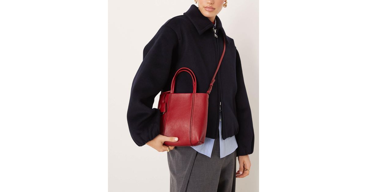 Mango Cross Body Bag With Key Charm Detail in Blue | Lyst